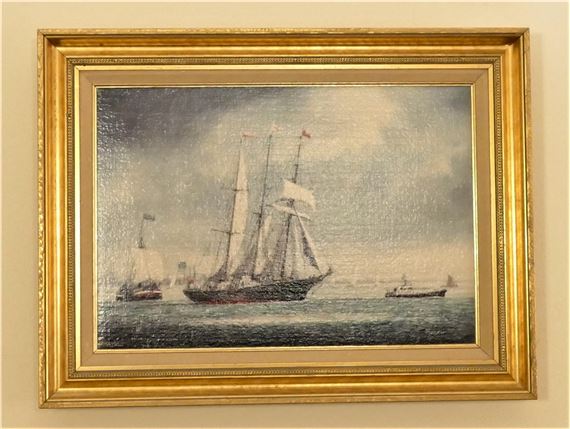 Jack Rigg | Pilot boat with three mast barque (1987) | MutualArt