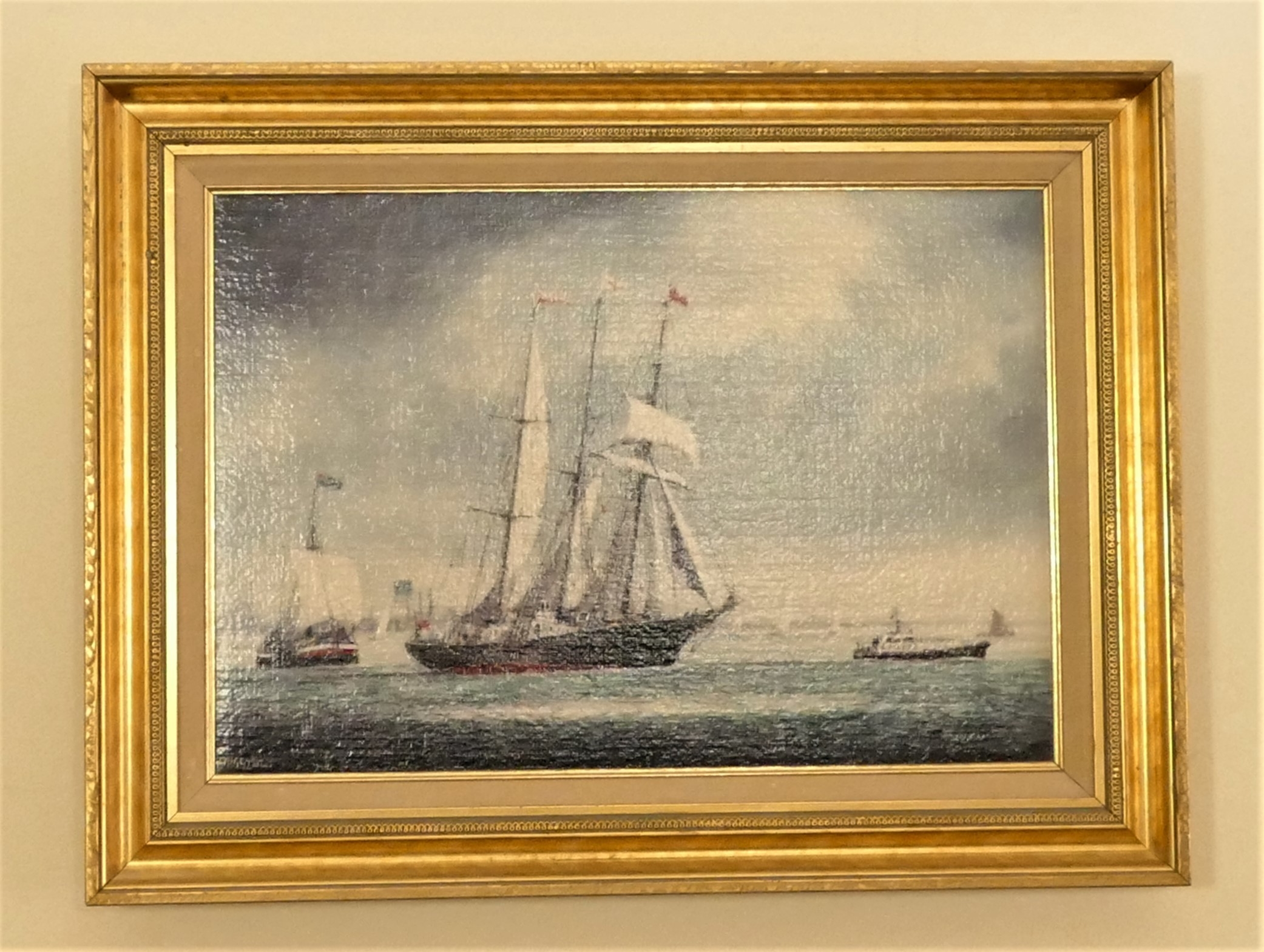 Jack Rigg | Pilot boat with three mast barque (1987) | MutualArt