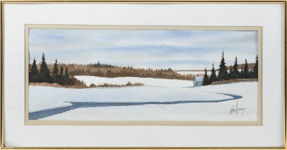 Jim Hooley | Winter scene. | MutualArt