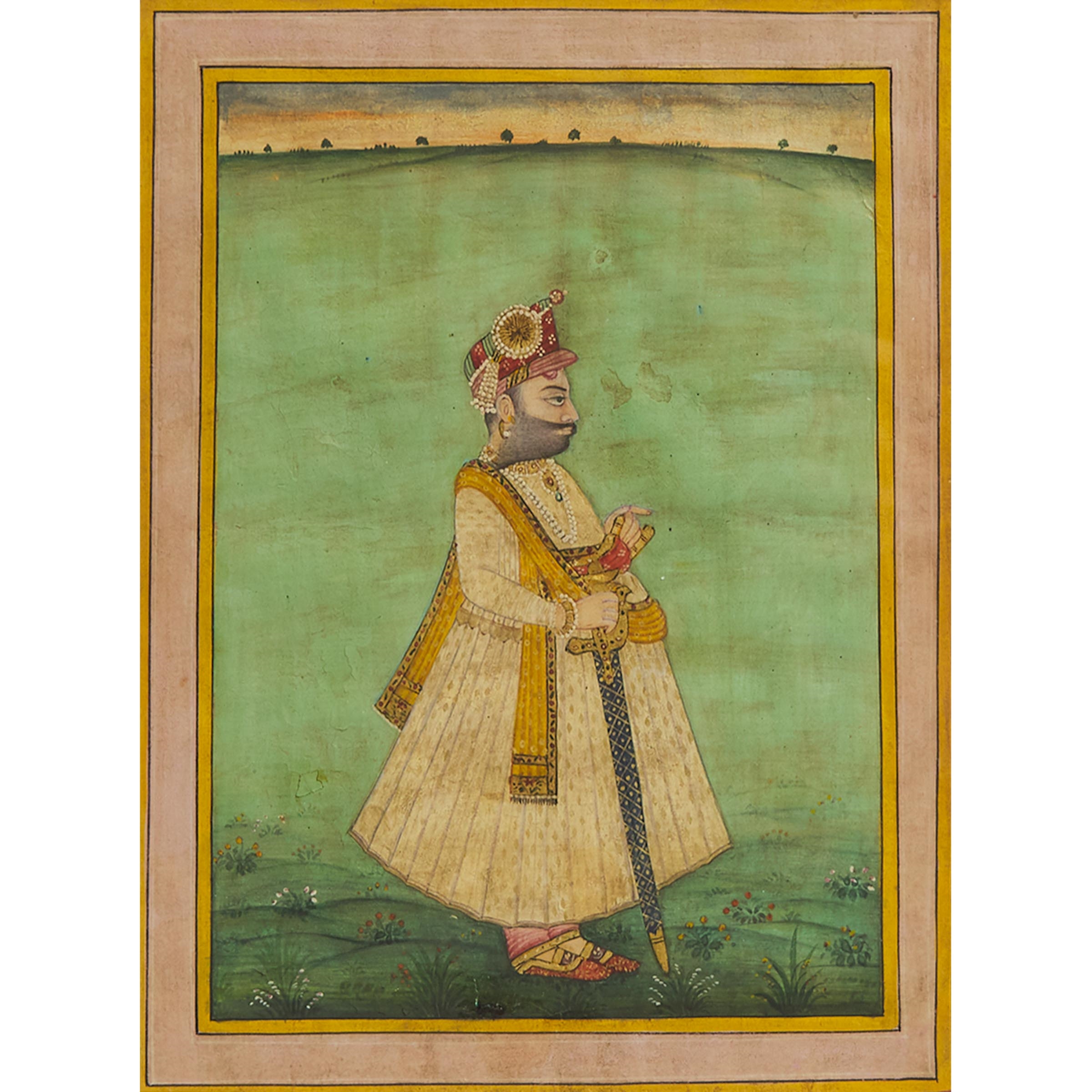 Indian School, 19th Century | An Indian Miniature Painting of a Mughal ...