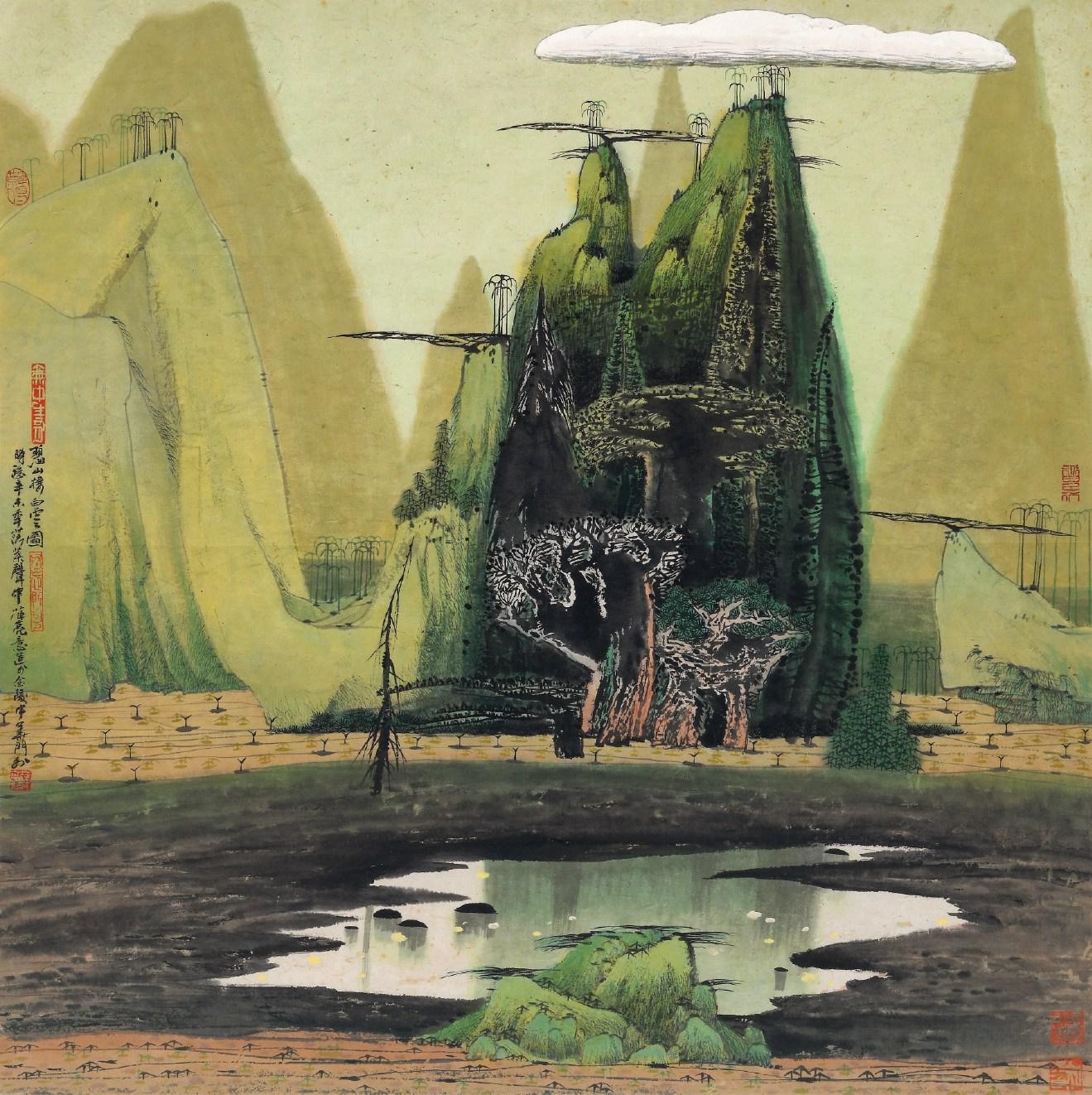Xue Liang | Dwelling in the Mountains (1990) | MutualArt