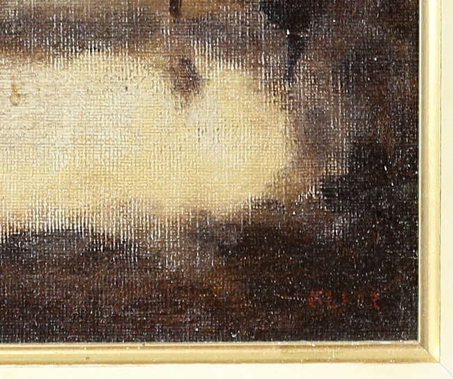 Anthony Klitz | London street scene at night | MutualArt