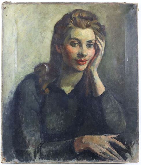 Lionel Ellis | portrait of a young woman | MutualArt