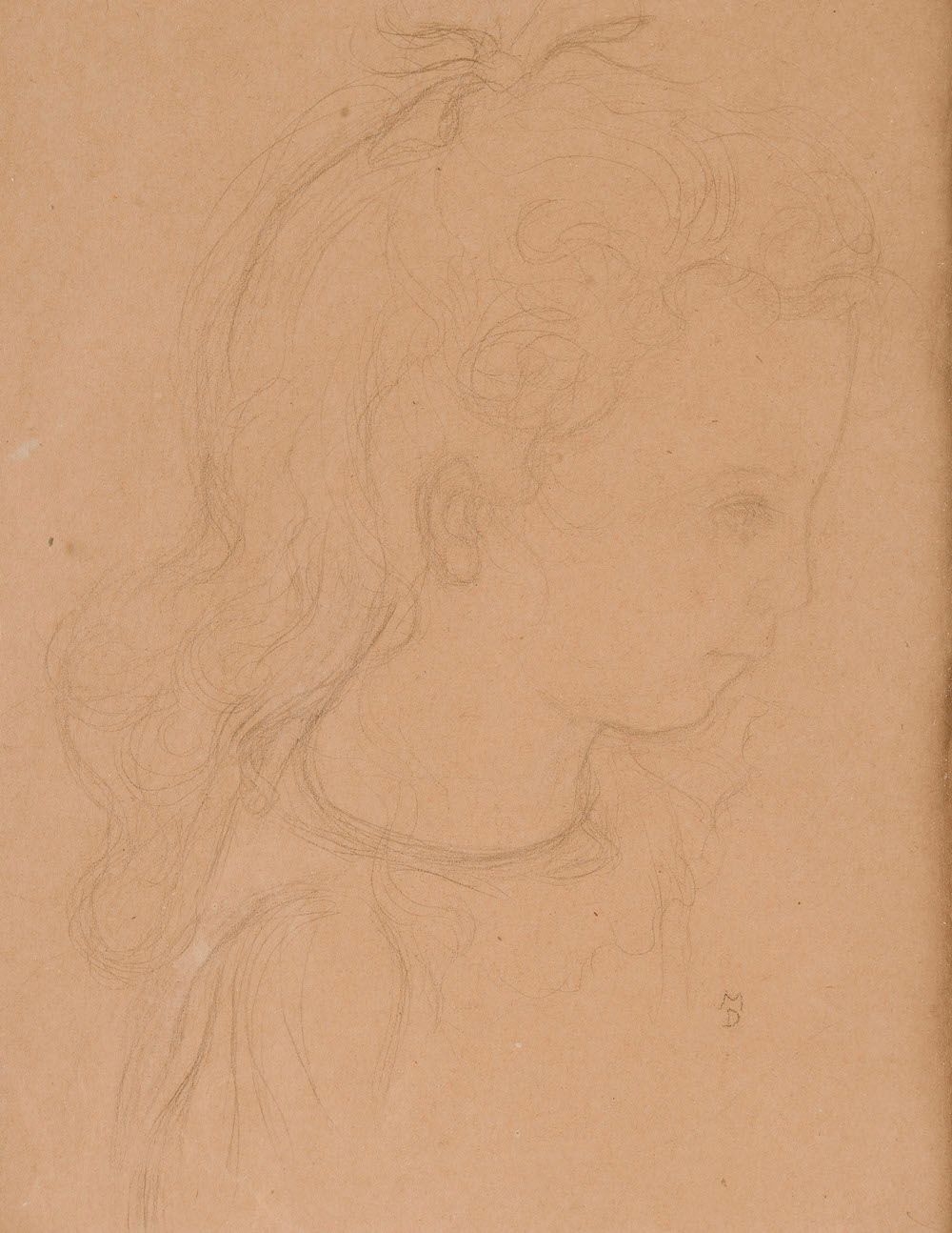 Maurice Denis | Portrait of a girl in profile. | MutualArt