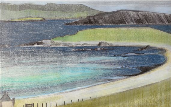 Nicholas Barnham | Cullinoe Landscape; View of Unst from Cullinoe ...