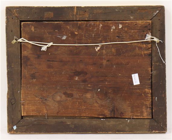 Lionel Percy Smythe | Figures paddling in a river with a cathedral beyond (1895) | MutualArt