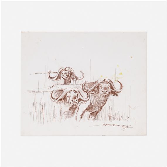 Bob Kuhn | Water Buffalo | MutualArt