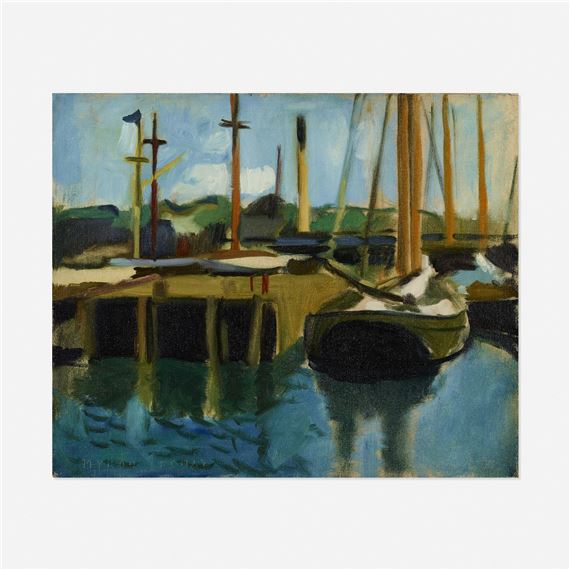 Myron Lechay | Going into Dock (1922) | MutualArt