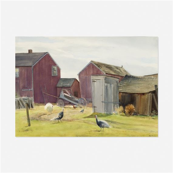 Alexander Farnham | Turkey Farm (Circa 1957) | MutualArt