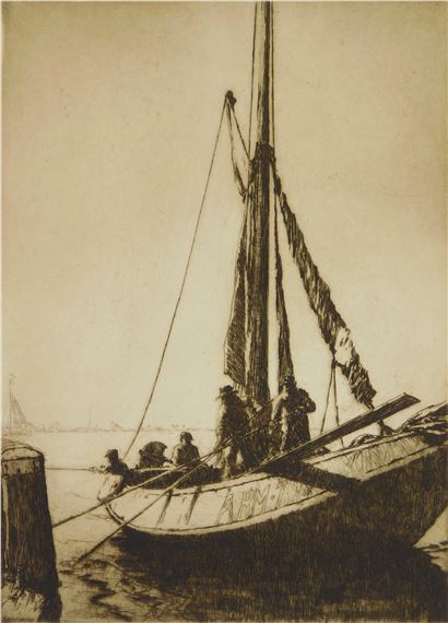 Arthur Briscoe | Figures in a Boat (1933) | MutualArt