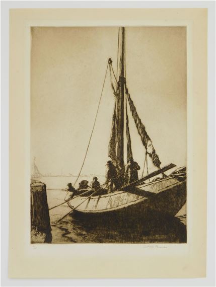 Arthur Briscoe | Figures in a Boat (1933) | MutualArt