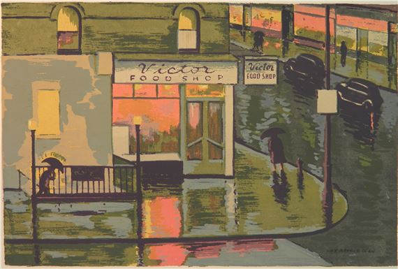 Max Arthur Cohn | Rainy Day (Victor Food Shop) | MutualArt