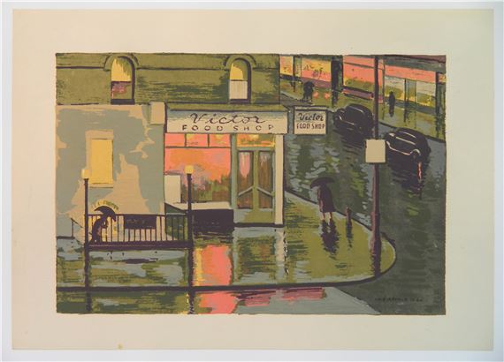 Max Arthur Cohn | Rainy Day (Victor Food Shop) | MutualArt