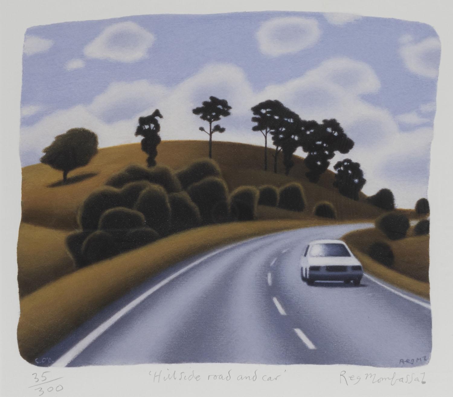 Chris O'Doherty | Hillside Road and Car. | MutualArt
