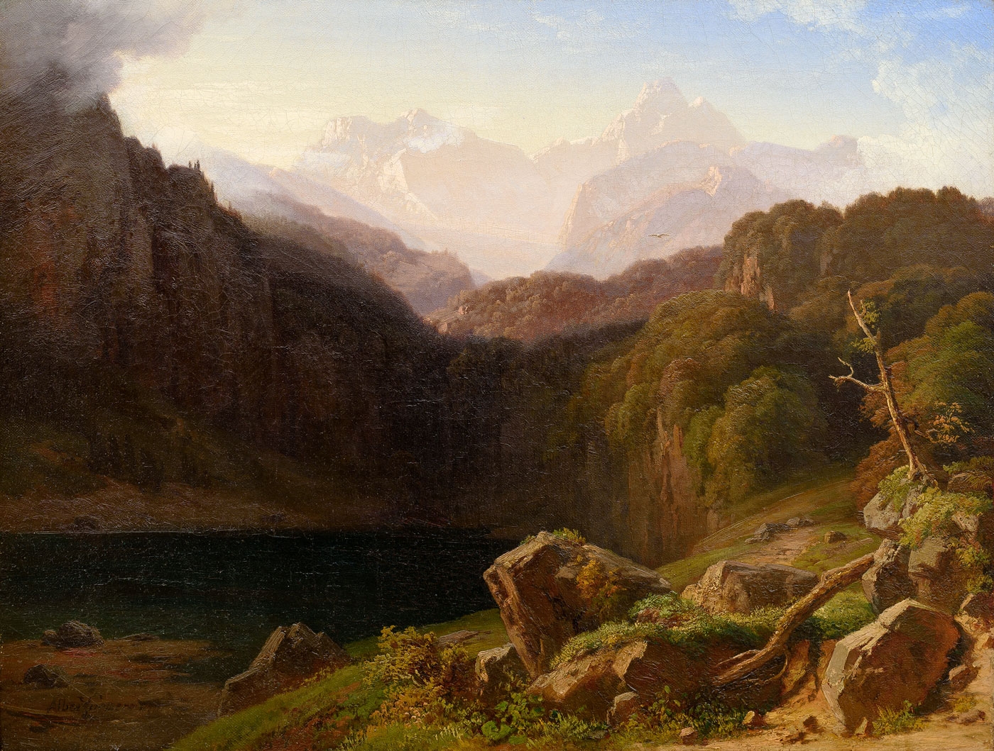 Albert August Zimmermann | At the Lake Como | MutualArt