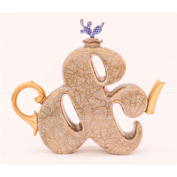 Adrian Saxe | Fatface Bold Ampersand Teapot (1989) | MutualArt
