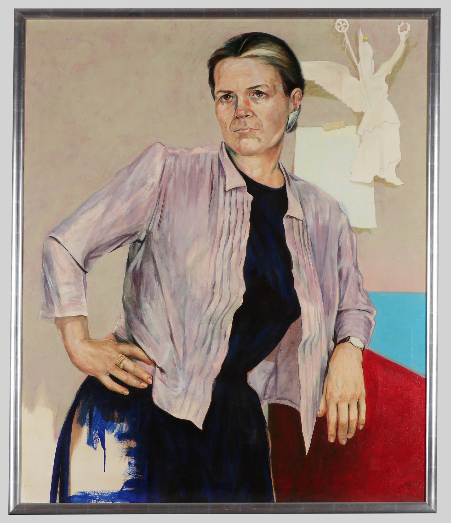Sigurd Wendland | Dreiviertelportrait der Renate Henkels mit Goldelse ...