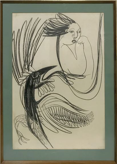 Gretchen Albrecht | WOMAN & BIRD | MutualArt