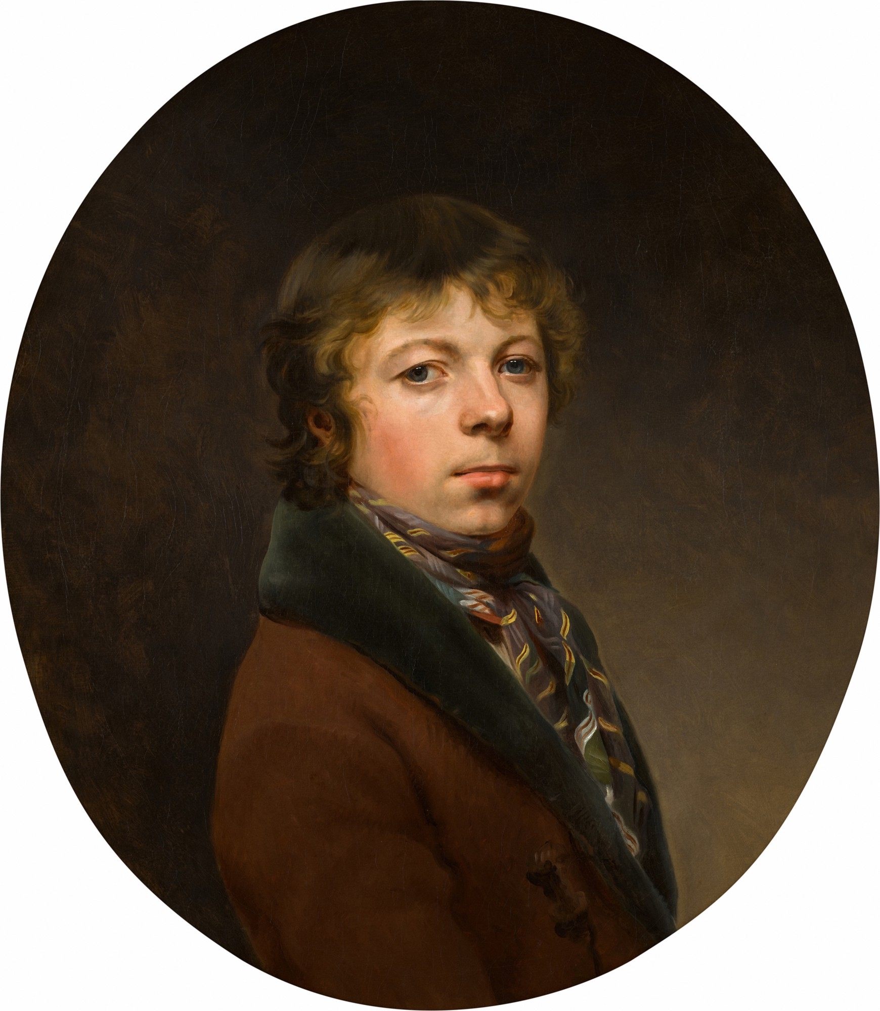 Michel-Martin Drolling | A Lady with Roses and Lorgnette in a Park ...