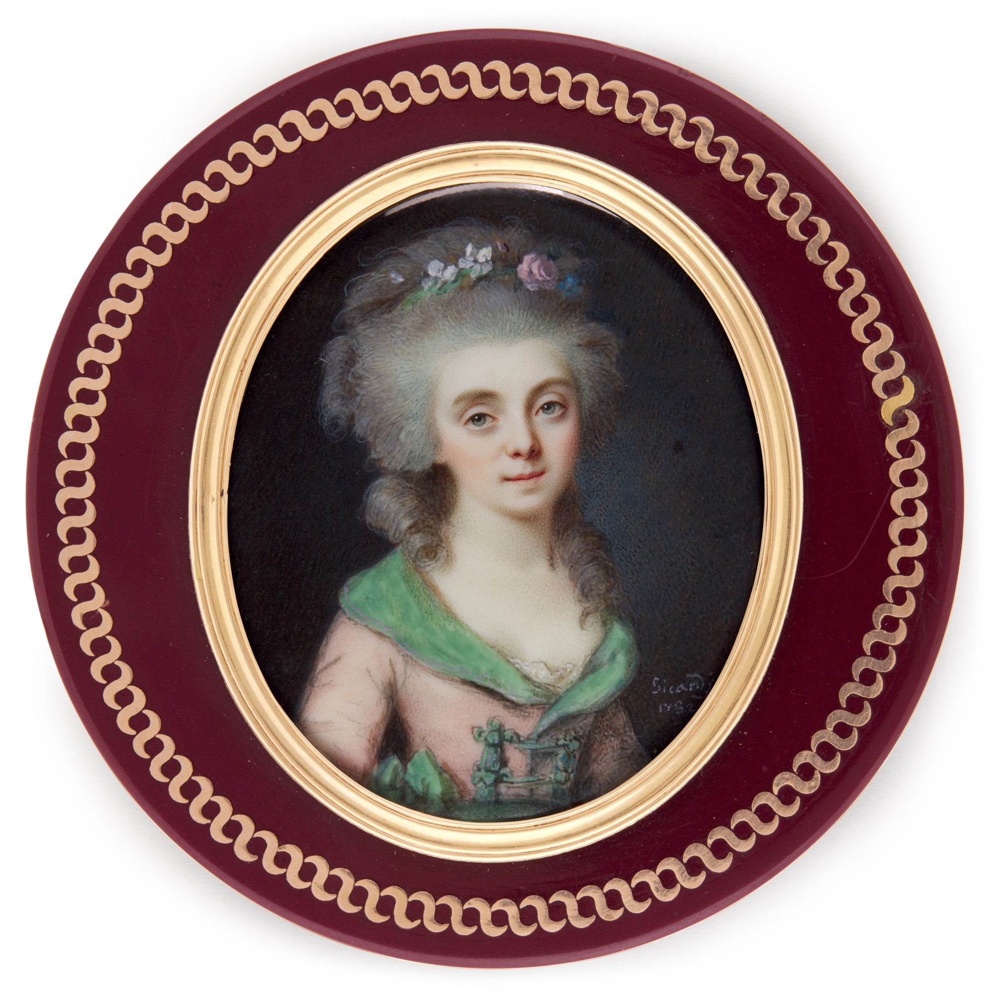 Louis Marie Sicard | Portrait of a lady (1782) | MutualArt
