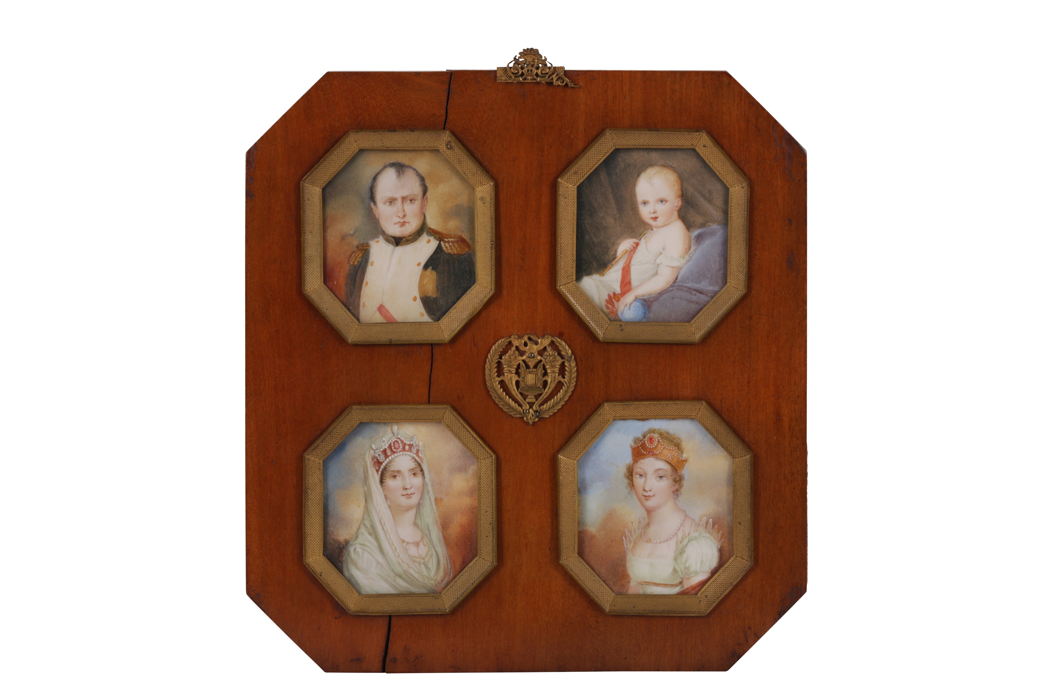 Jean Baptiste Isabey | A set of four portrait miniatures of Emperor ...