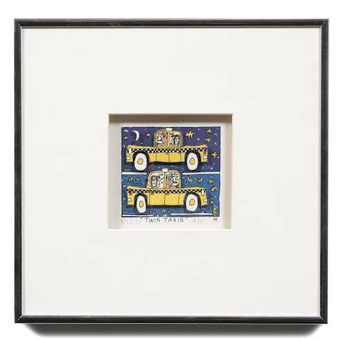 James Rizzi | Twin Taxis | MutualArt