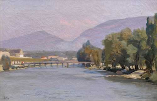Leon Gaud | L’Arve à Genève | MutualArt