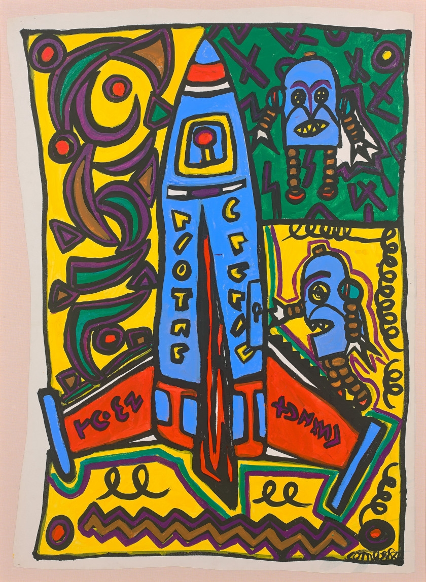 Robert Combas | AFFICHE (1986) | MutualArt