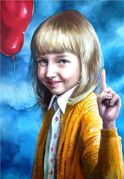 William J. Ferguson | GIRL WITH RED BALLOON | MutualArt
