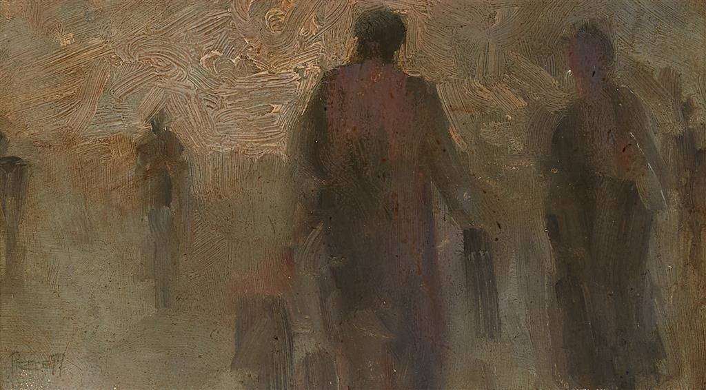 Glen Preece | Figures in Rain (1999) | MutualArt