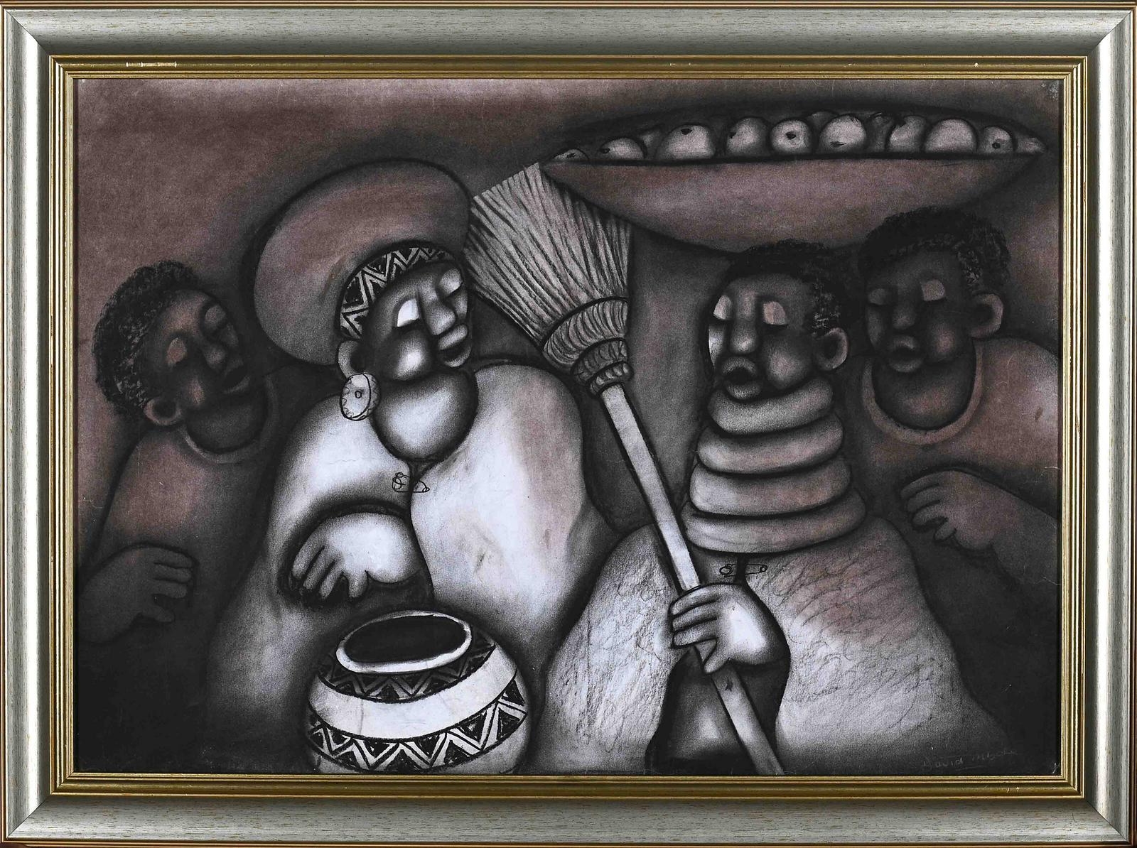 David Mbele | Four African Women | MutualArt