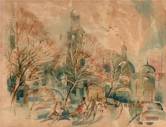 Frederic Bates | Town Hall | MutualArt