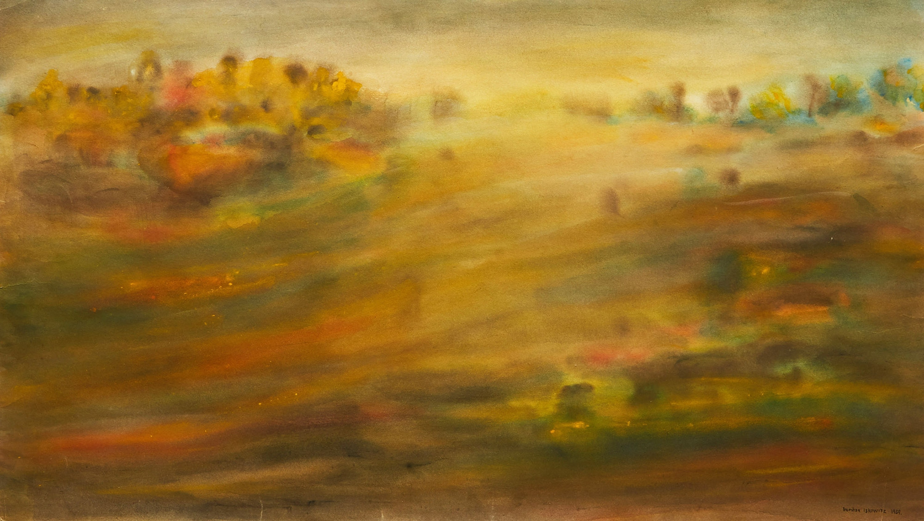 Gershon Iskowitz | Landscape (1959) | MutualArt