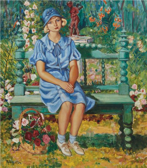 Randolph Stanley Hewton | Portrait of Miss Audrey Cook | MutualArt