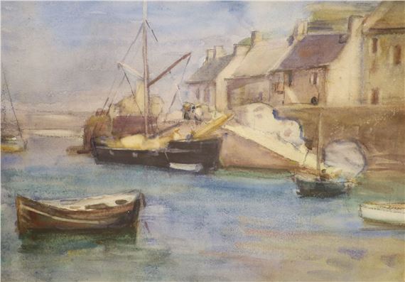 Newlyn School | Harbour scene | MutualArt