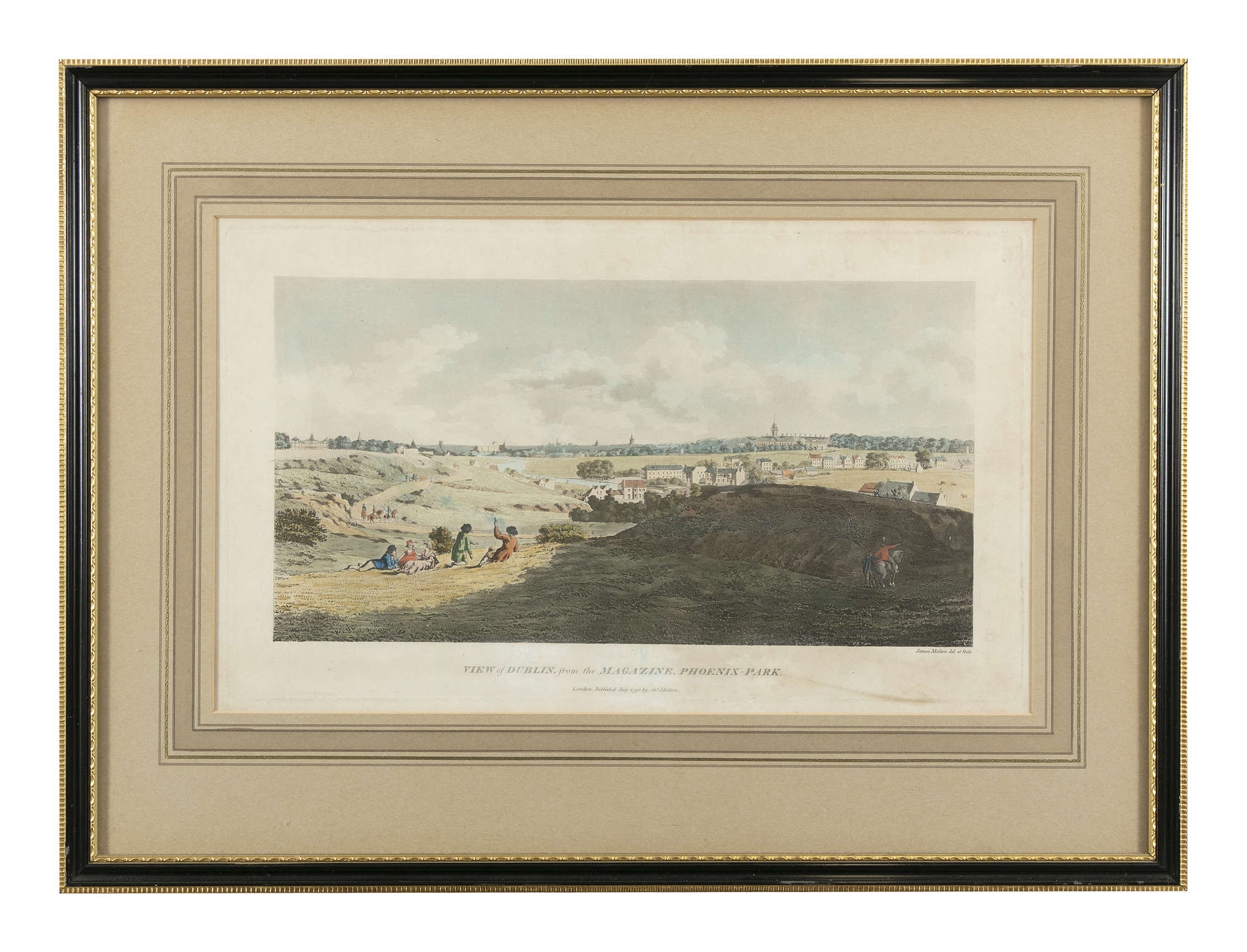 James Malton | View of Dublin from the Magazine | MutualArt