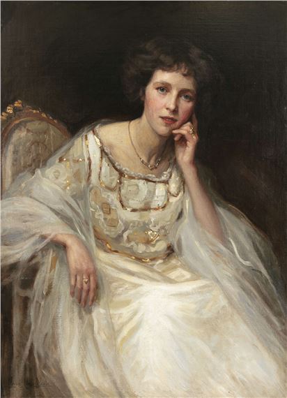 Maud Hall Neale | Portrait of Mrs McLaren | MutualArt