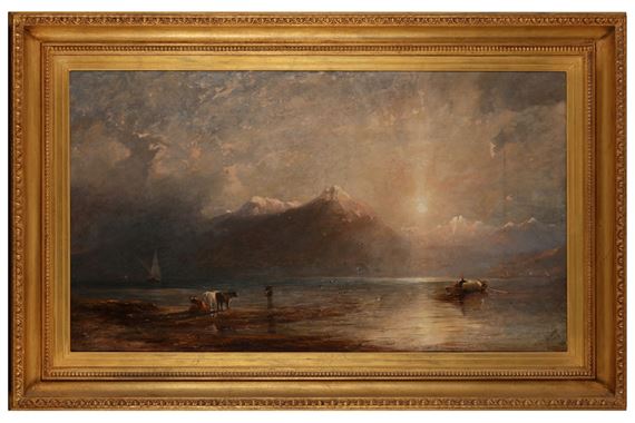 James Francis Danby | Sunset over the mountains (1874) | MutualArt