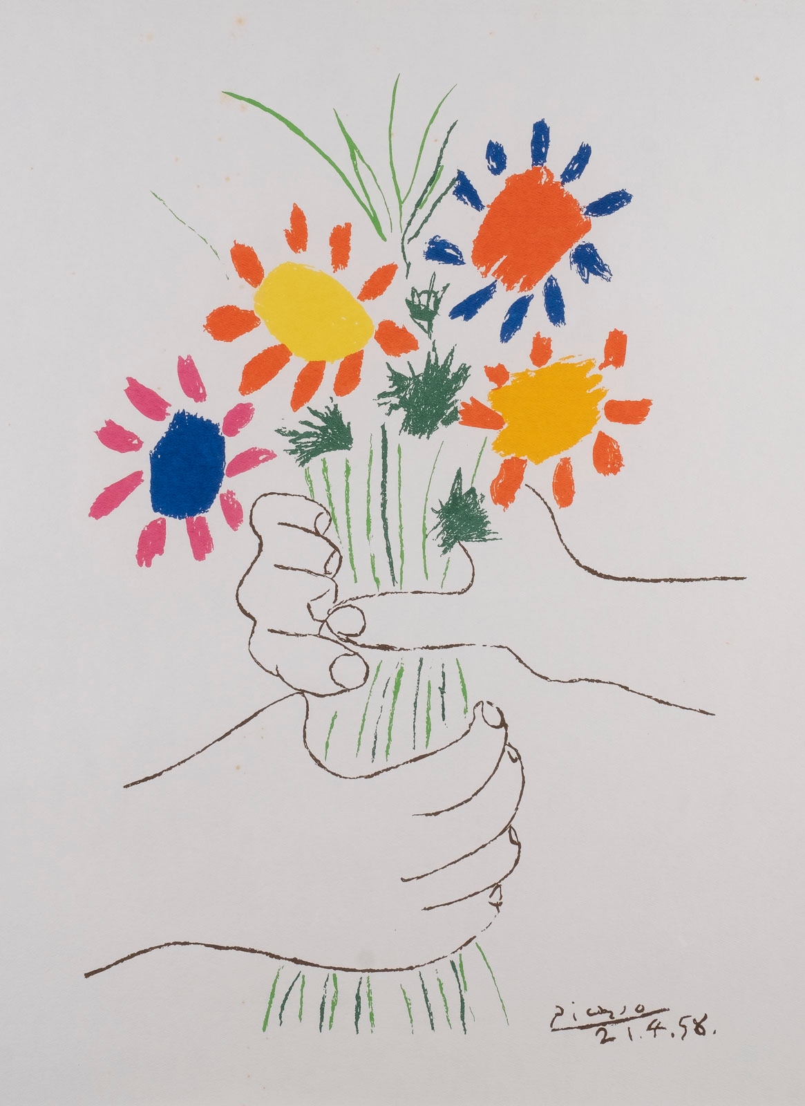 Pablo Picasso | BOUQUET DE FLEURS (1958) | MutualArt