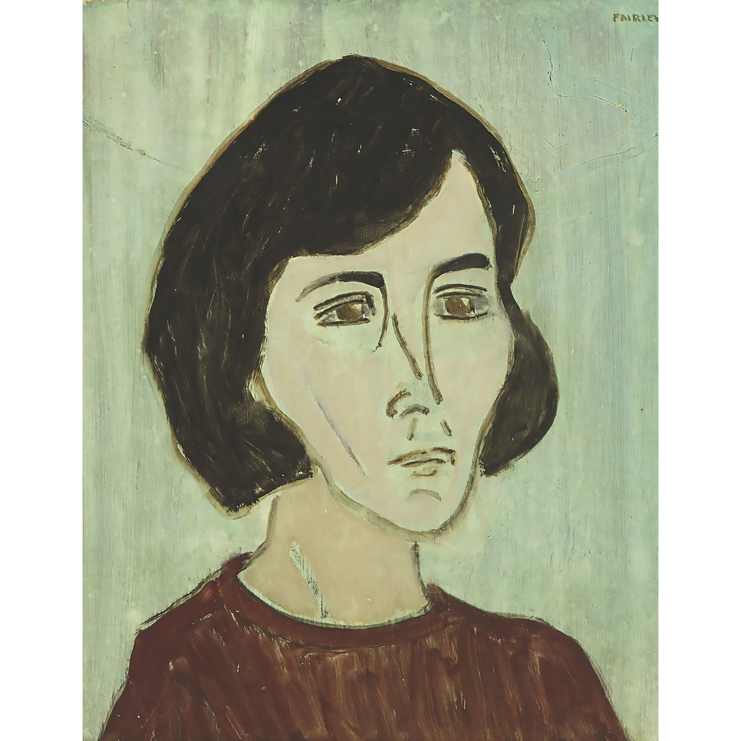 Barker Fairley | PORTRAIT OF BERVA HOWES, 1969 (1969) | MutualArt