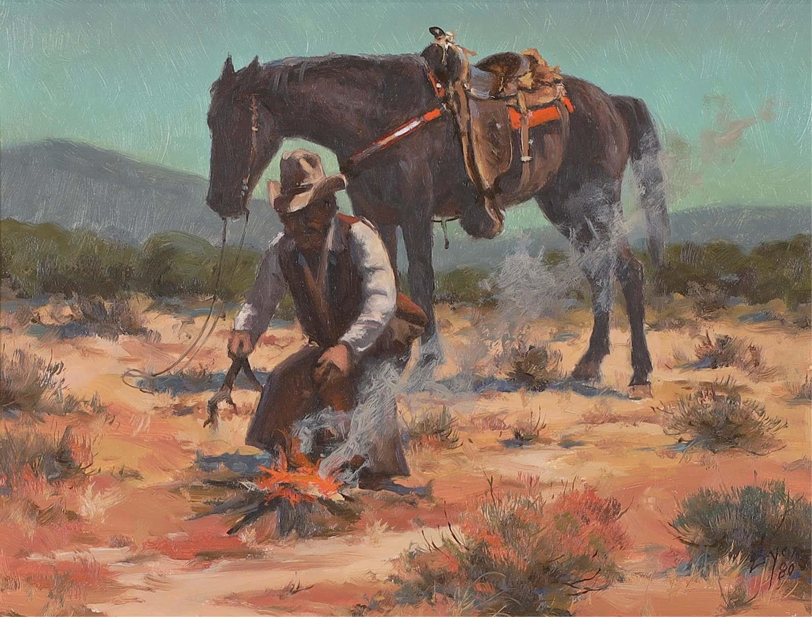 Harold Lloyd Lyon | A WARMING FIRE (1980) | MutualArt