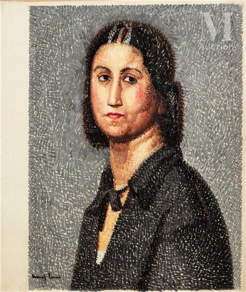 Marcel-Lenoir | Jeune femme en noire (1920) | MutualArt