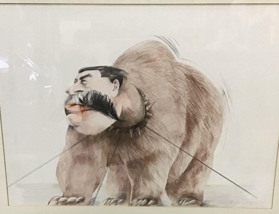 David Hughes | Cartoon of Starlin as a tethered blood thirsty bear ...