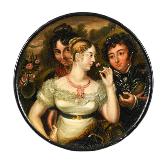 Samuel Raven | A lacquered papier maché snuff box | MutualArt
