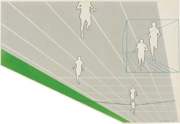 Jiro Takamatsu | Reversed-perspective marathon (1967) | MutualArt