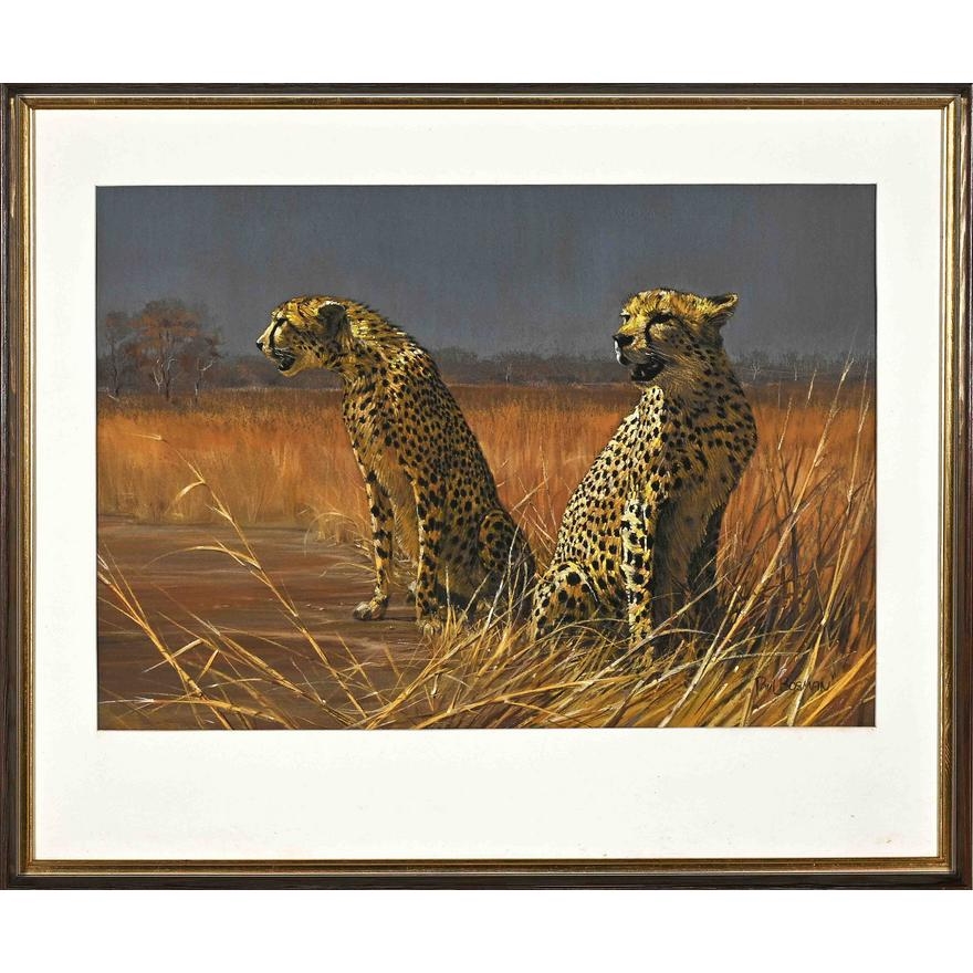 Paul Bosman | Two Cheetahs | MutualArt