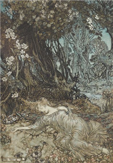 Arthur Rackham | Original illustration for A Midsummer Night's Dream ...