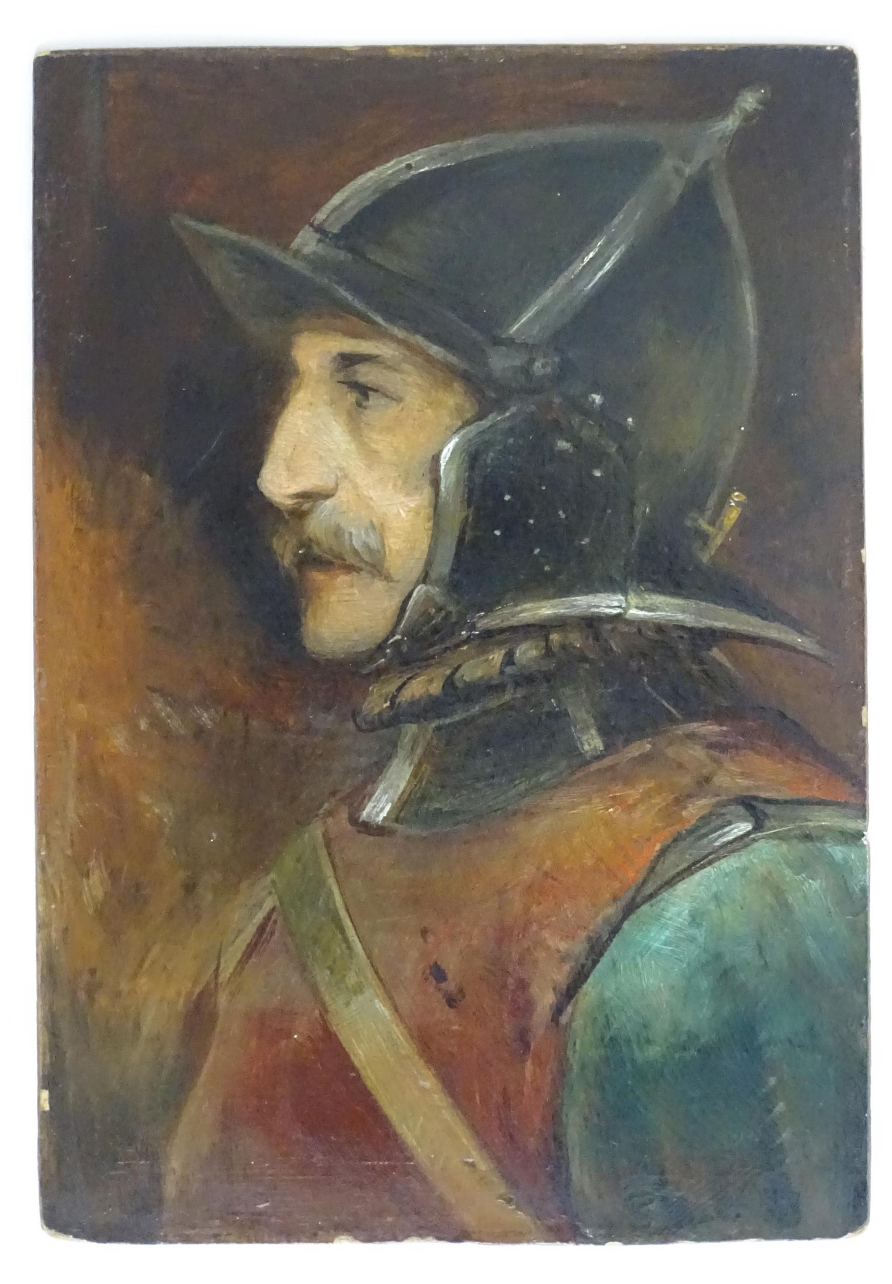 Frederick Weekes | A portrait of a knight in armour | MutualArt