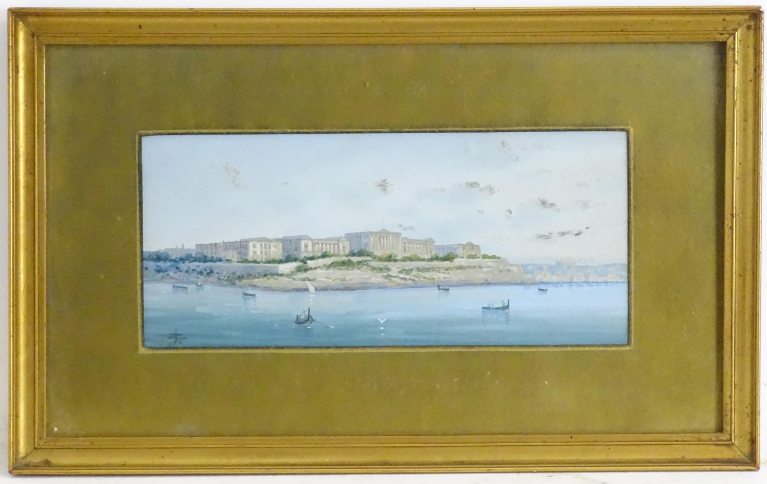 Joseph Bonello | A Malta view of the Royal Naval Hospital Bighi in ...