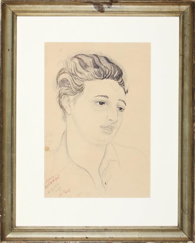Marie Vorobieff Marevna | Portrait of Madelene Aslangul (1942) | MutualArt